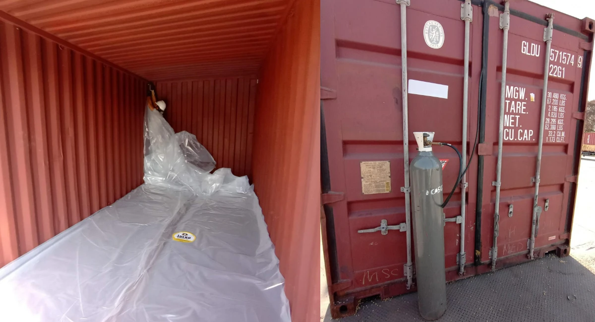 Primeras cargas a granel en contenedores en Tucumán | Ecotec Fumigation